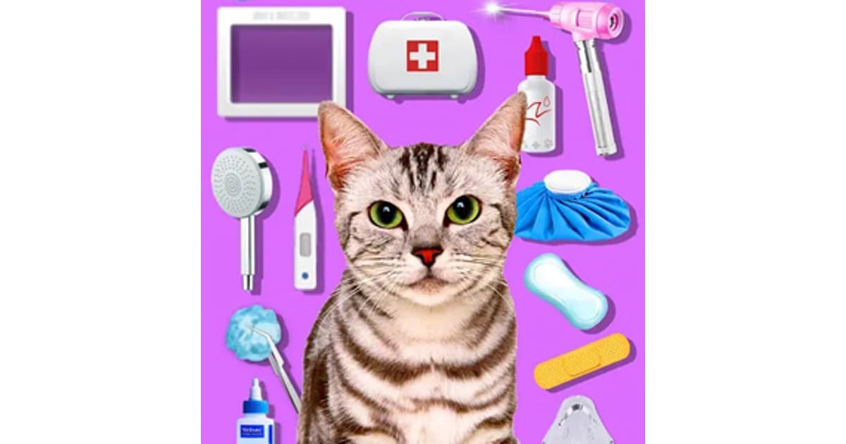 Cat Games: Pet Doctor Dentist