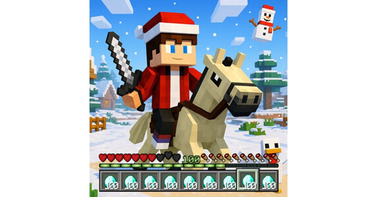Christmas Game: Craft Block 3D Online Game Unblocked