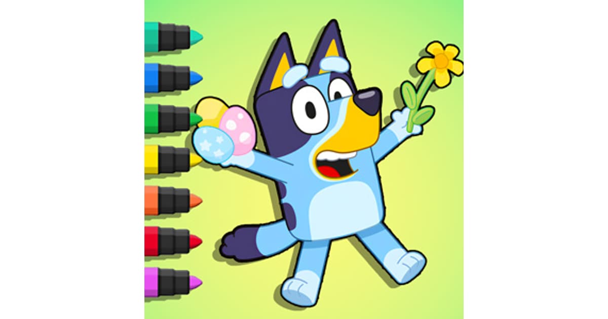 Easter With Coloring Pages Of Bluey Online! | Mafa