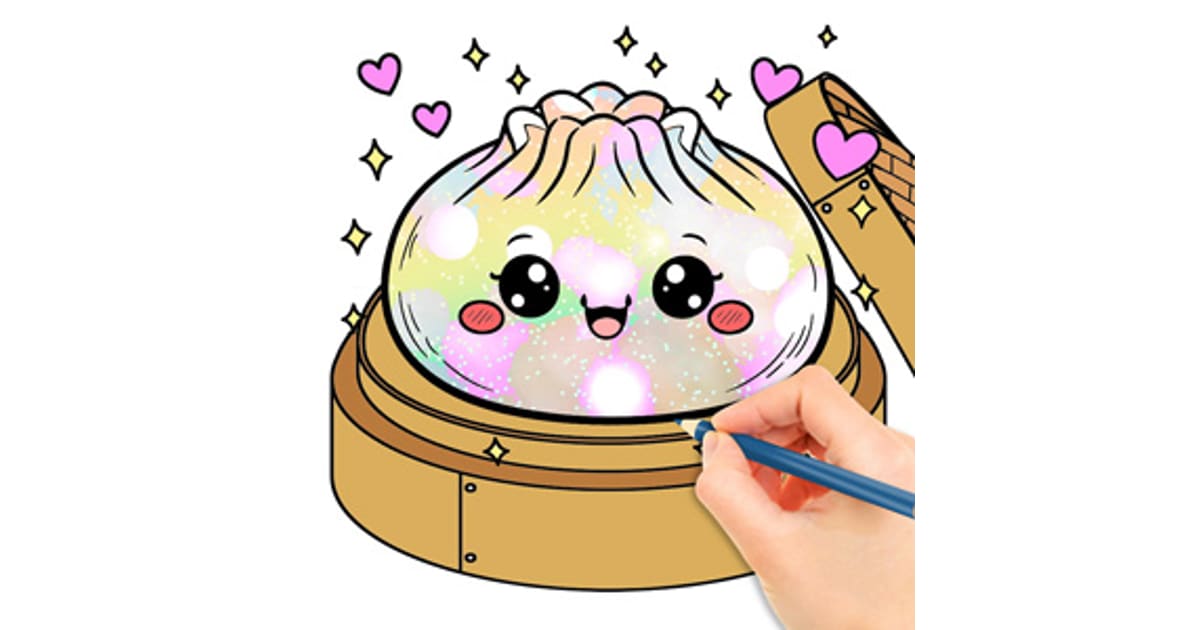 Coloring Pages Game: Squishy Dumplings NeeDoh | Mafa