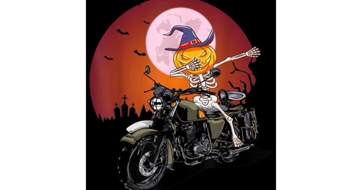 Go Ahead With Halloween Pumpkin Rider