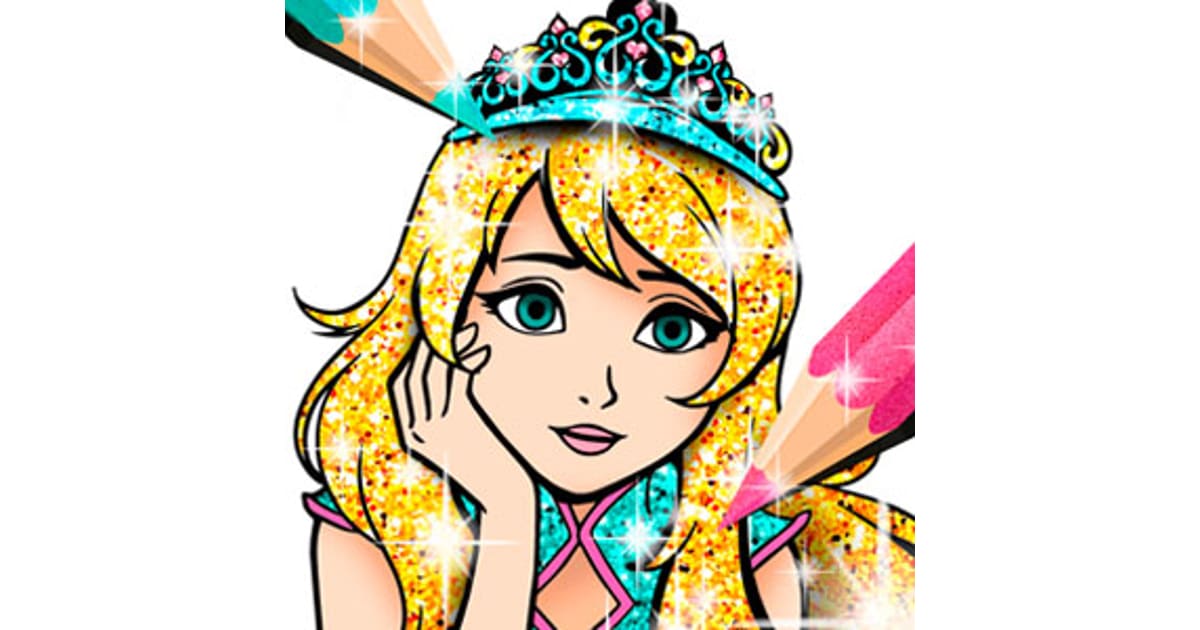 Princess Coloring Book Glitter Online