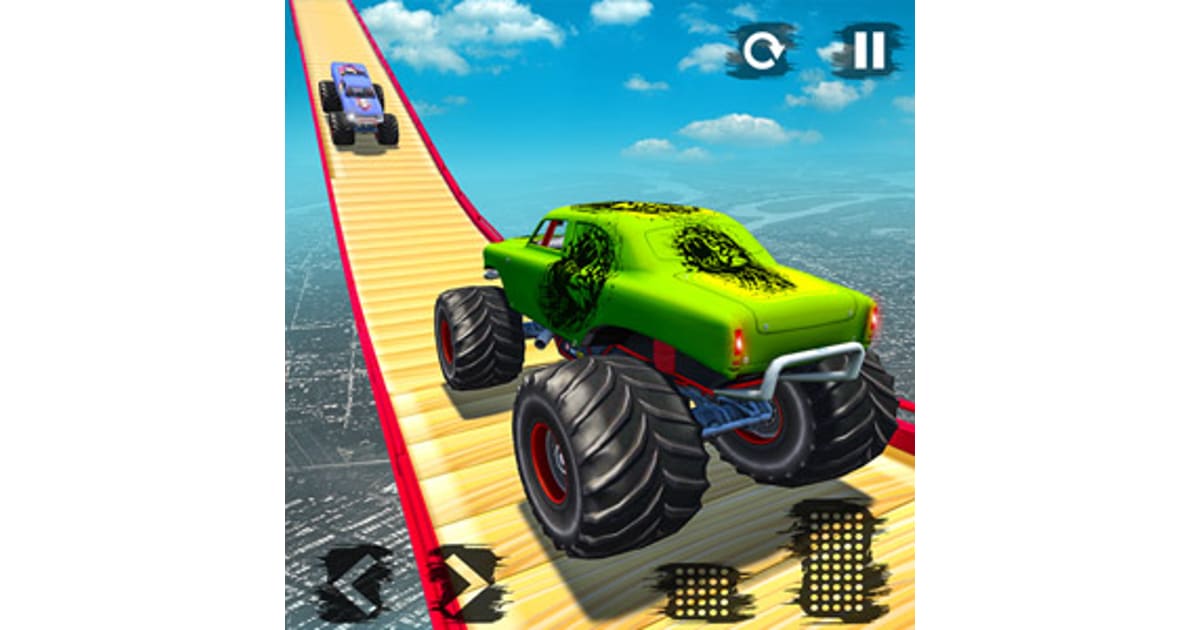 Stunt At Sky Track Racing