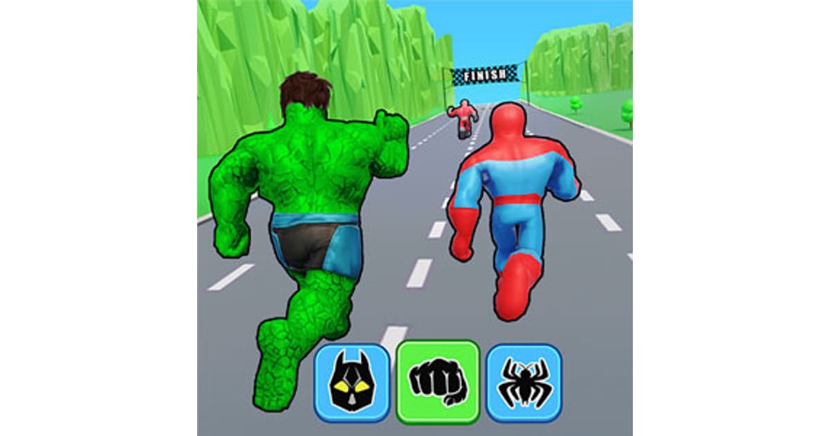 Be The First One At Superhero Transform Race